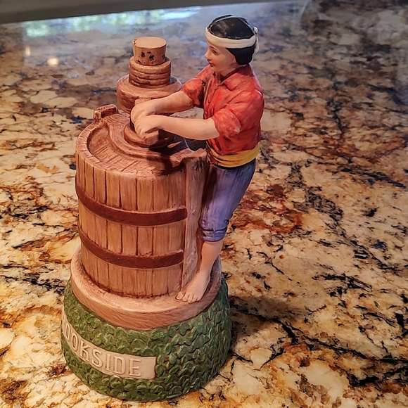Brookside | Other | Vintage Wine Decanter Empty Man Churning Wine ...